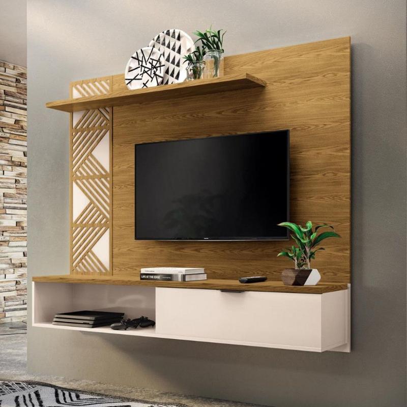 Painel para TV até 50 Polegadas 1 Porta Grid HB Móveis - Painel para TV ...