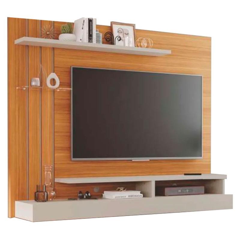 Painel para TV até 50 Polegadas Valência Permóbili Nature/Off White ...