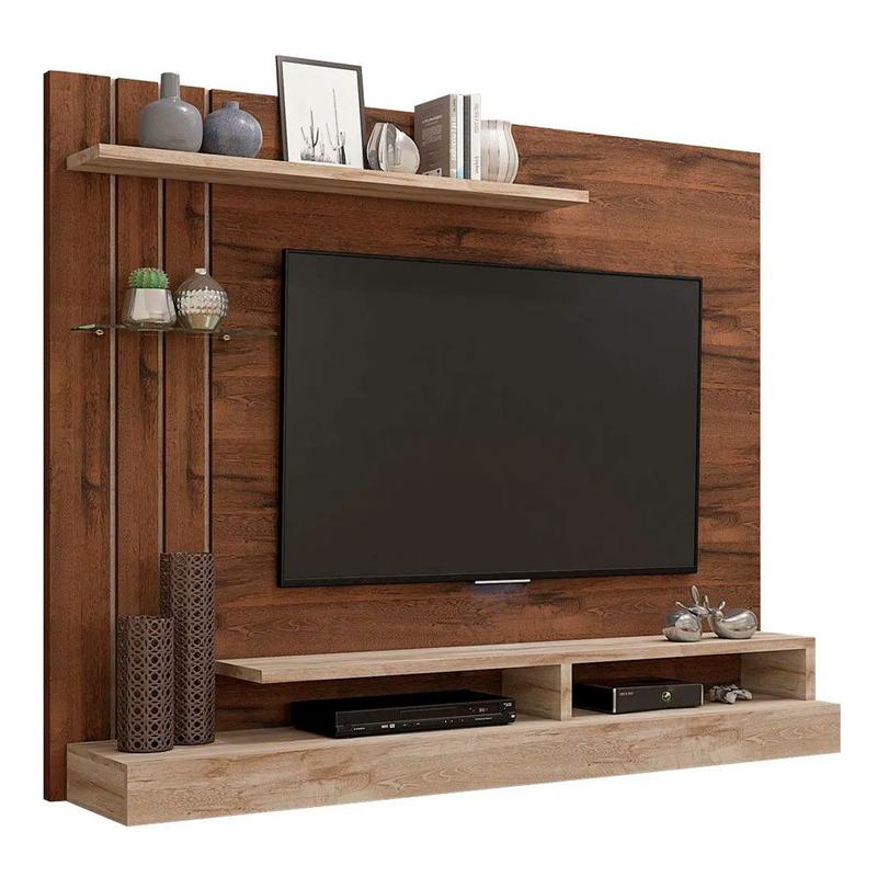 Painel para TV até 50 Polegadas Valência Permóbili Savana/Off White ...