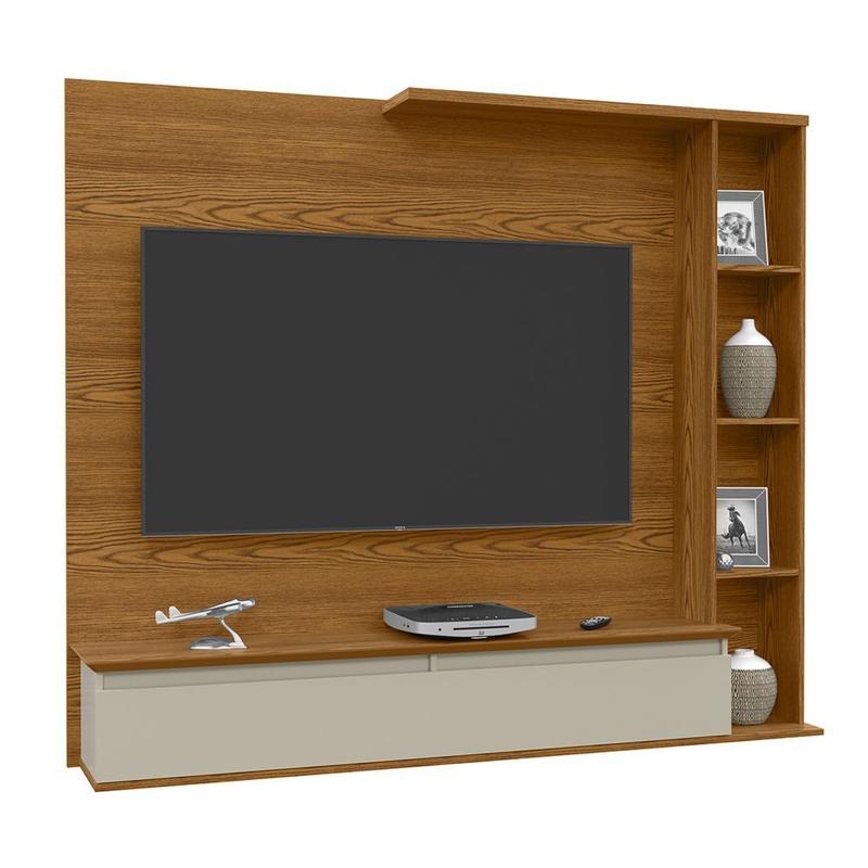 Painel para TV até 52" Porta e Nicho Sublime Patrimar Móveis - Painel ...
