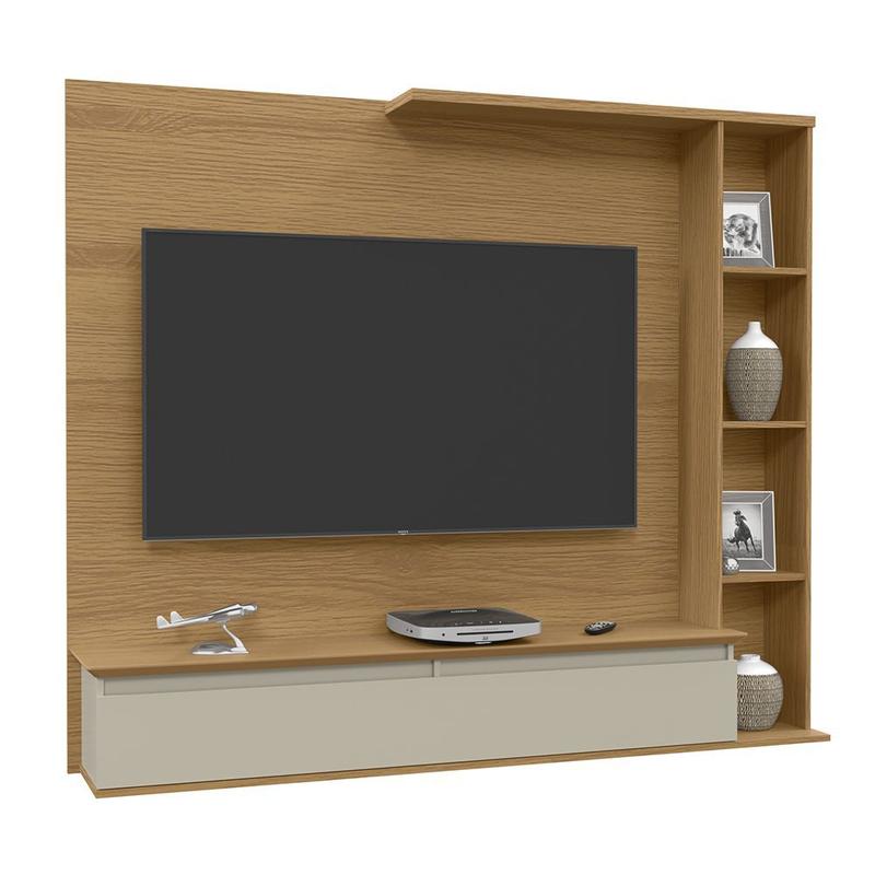 Painel para TV até 52" Porta e Nicho Sublime Patrimar Móveis - Painel ...