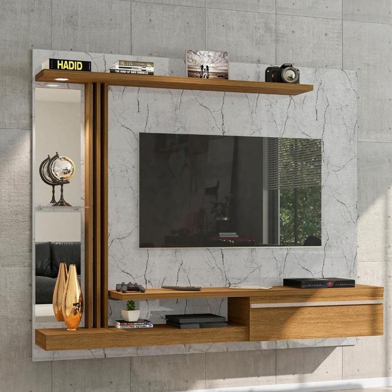 Painel para TV até 55 Polegadas com espelho 1 Porta Denver Bechara ...