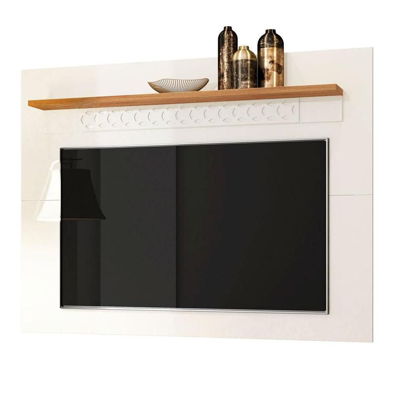 Painel para TV até 65 Polegadas 160cm Sala de Estar Win New Off White ...