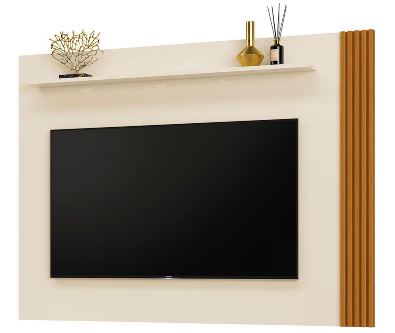 Painel para TV Audax 1.48 Off White com Cedro Natural - MóveisAqui ...