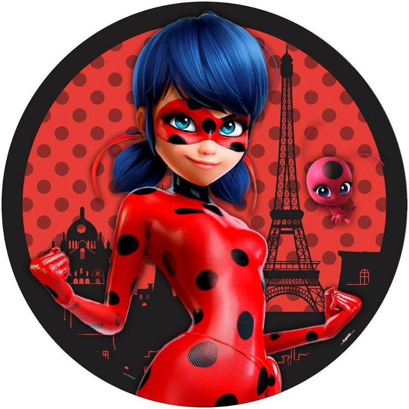 Painel Redondo 3D Sublimado Ladybug Frd-423 - Felicitá - Painel de ...