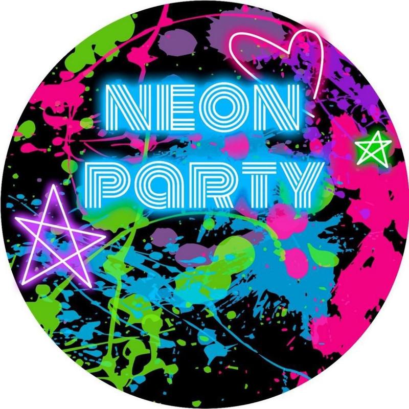 Painel Redondo 3D Sublimado Neon Frd-2454 - Felicitá - Painel de Festas ...