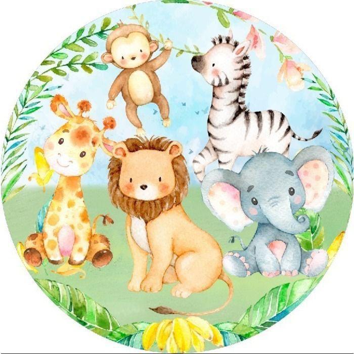 Painel Redondo 3D Sublimado Safari Frd-2596 - Felicitá - Painel de ...