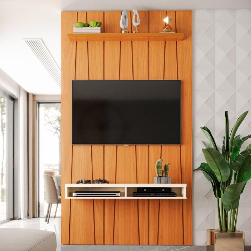 Painel Ripado para TV Até 55 Polegadas Roma com Nicho 135cm - ViaNossa ...