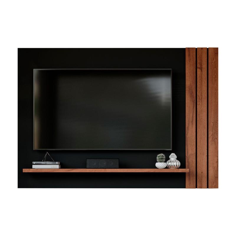 Painel Sala TV até 50 Polegadas Cristal Permóbili Chumbo/Savana - Painel para TV - Magazine Luiza