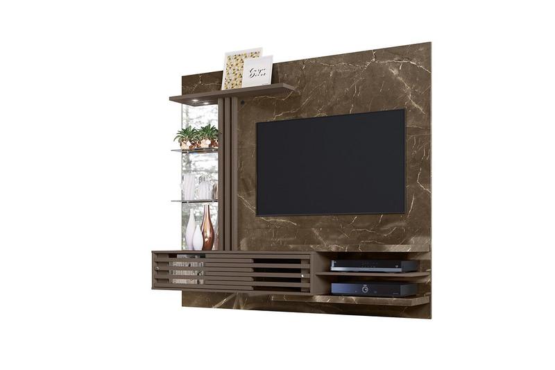 Painel Suspensa Com Bancada Para Tv Até 55 Polegadas Led Espelho 2 ...