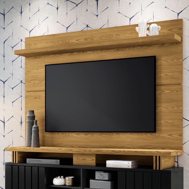 Painel Suspenso 1,80m Briz para TV 70" Cor Carvalho HB Móveis - Painel ...