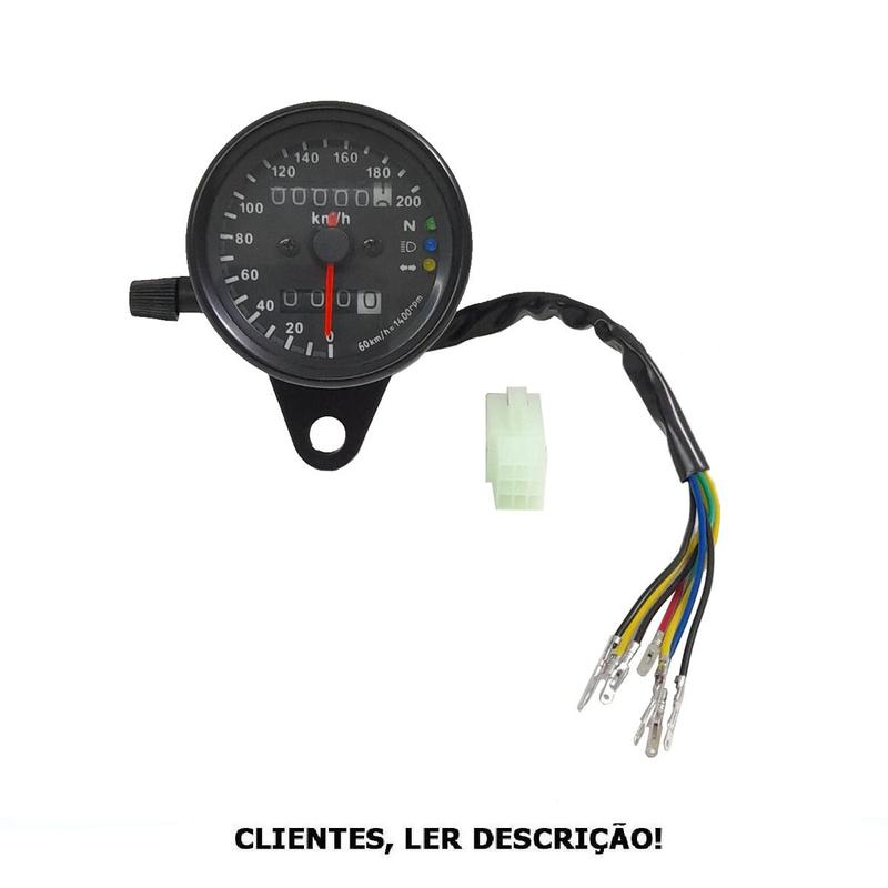 Painel velocimetro custom café racer harley scrambler universal ...