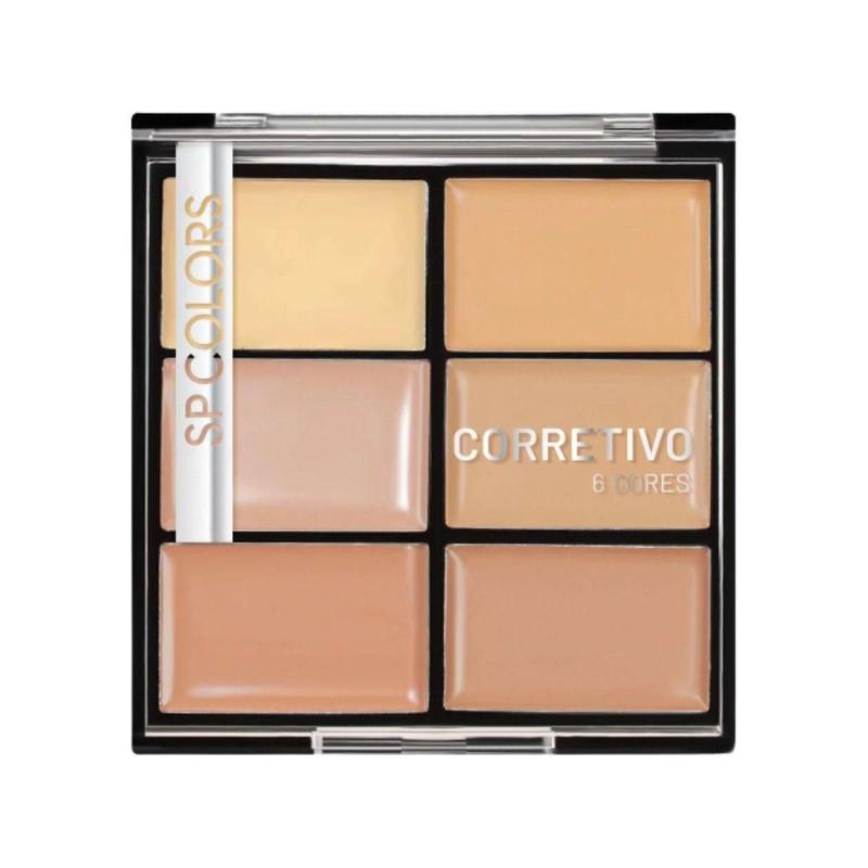 Paleta De Corretivo 6 Cores - Para Olhos, Contorno, Olheiras - Sp ...