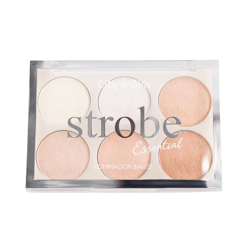 Paleta de Iluminador Strobe Essential City Girls - Iluminador Facial ...