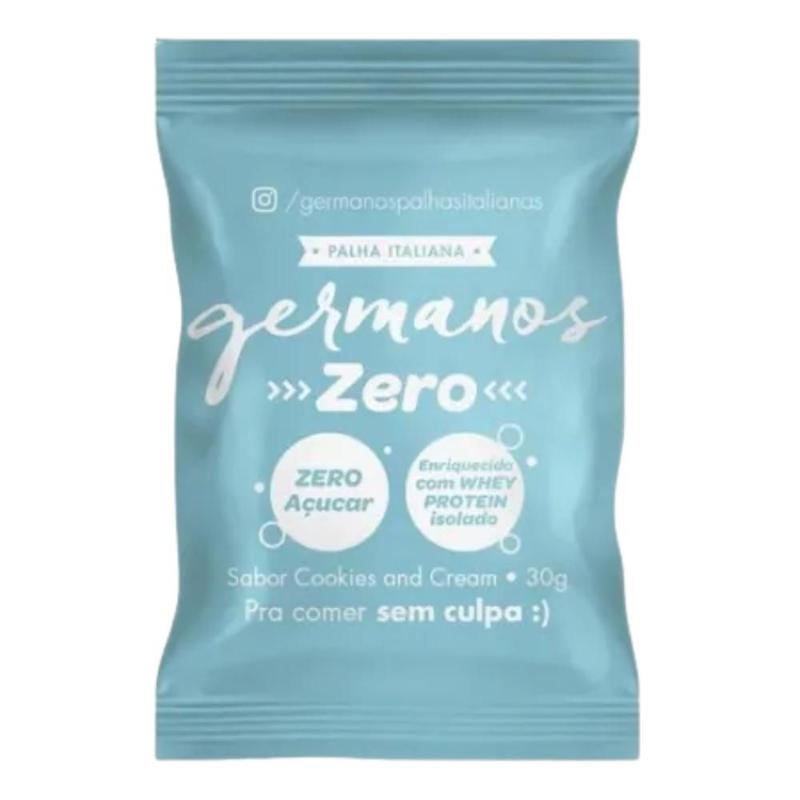 Palha Italiana Zero açúcar Sabor Cookies e Cream - 30g - Germanos ...