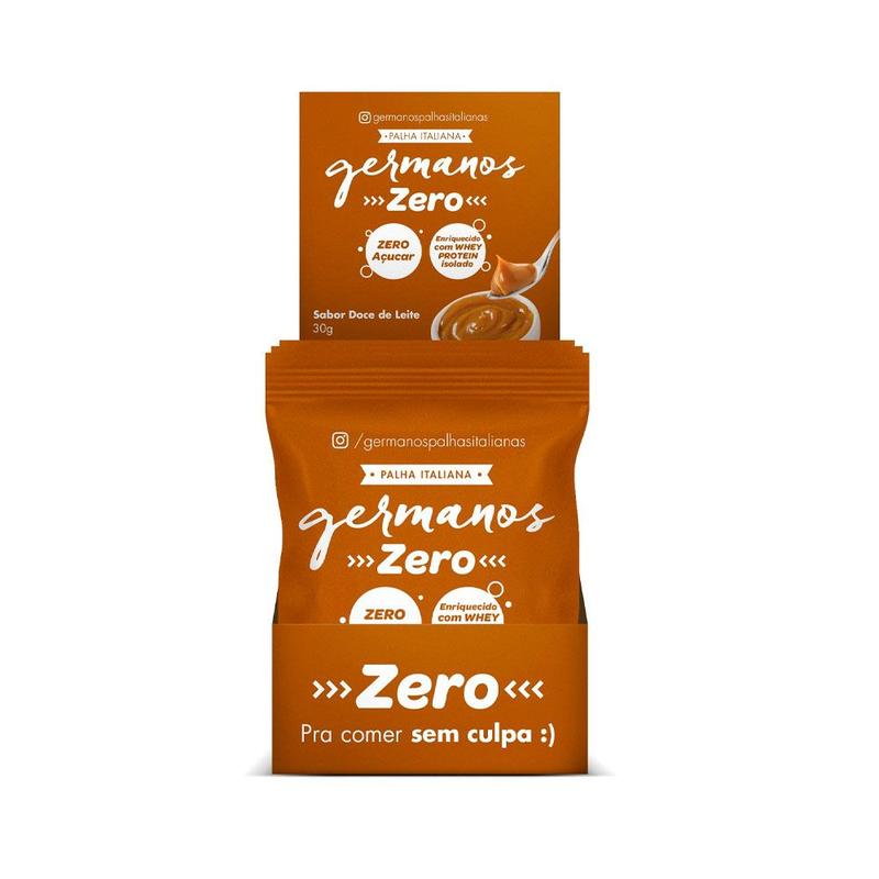Palha Italiana Zero Açúcar Sabor Doce de Leite com Whey Protein Isolado ...