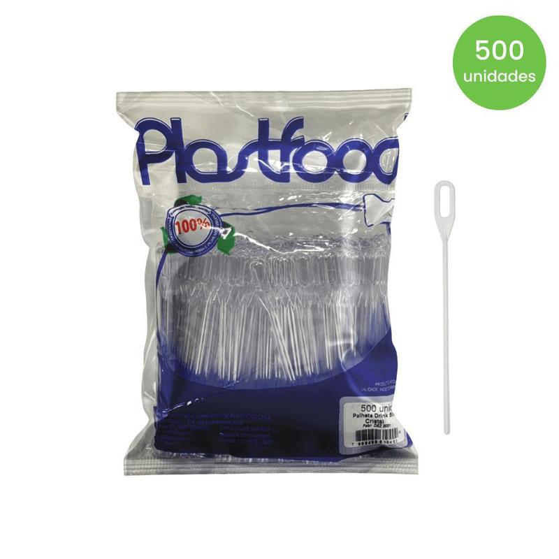 Palheta para Drink 11cm Cristal PlastFood com 500 unidades - Limpador de Para-brisa - Magazine Luiza