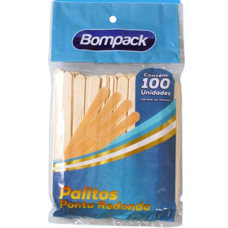 Palito Redondo para Sorvete e Picolé c/100 Bompack - Palito de Picolé ...