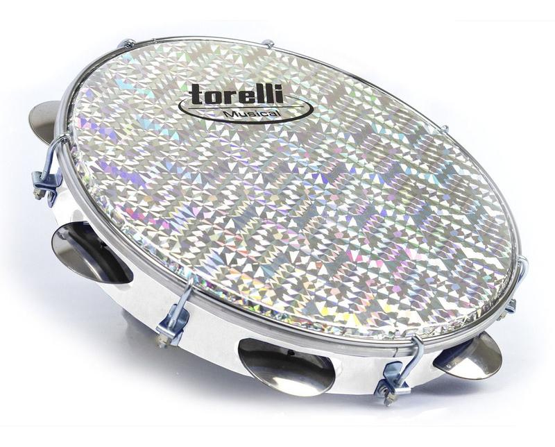 Pandeiro branco para iniciante pele holográfica torelli - Torelli ...