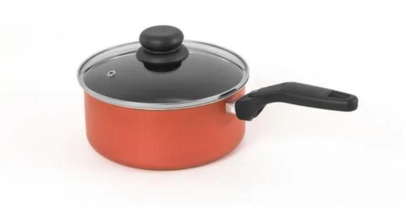 Panela Antiaderente Cereja E Preta 18 Cm - Alumínio Brasilar - Panelas ...