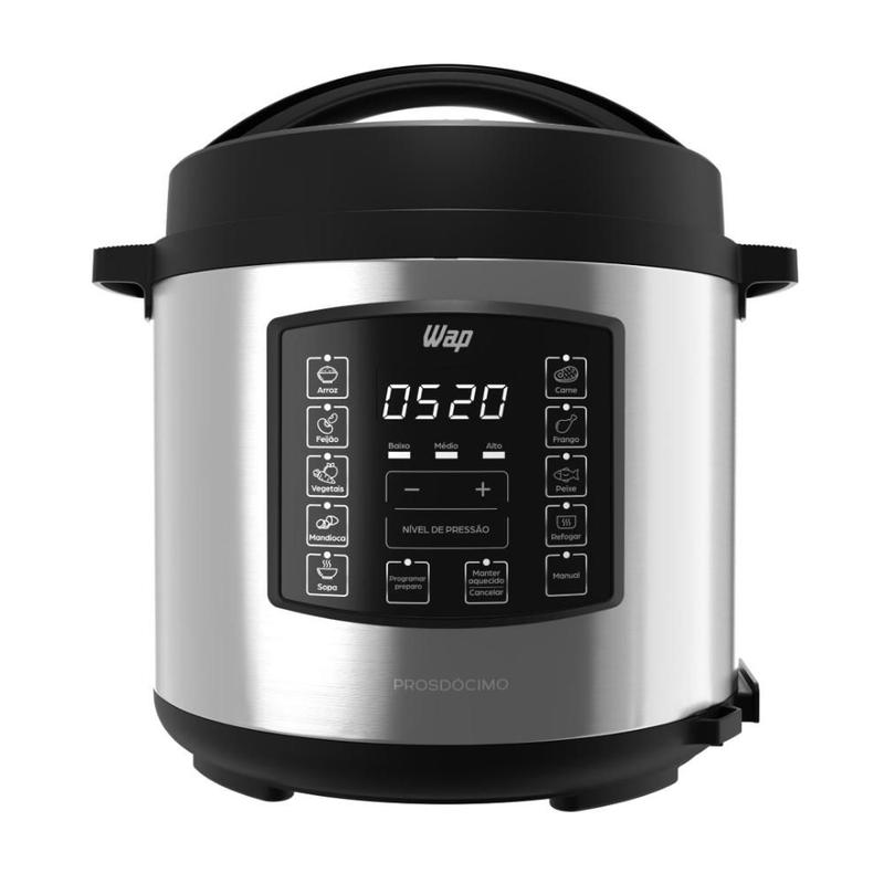 Panela de Pressão Elétrica 6 Litros 70 kPa 127V 1000W Wap Prosdócimo ...