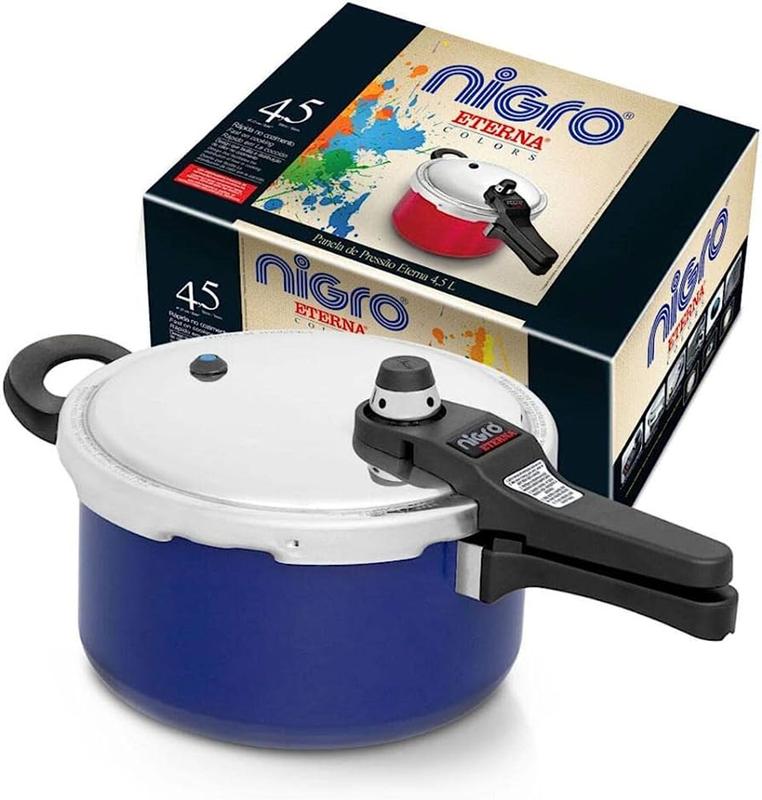 Panela de pressão Nigro Eterna colors 4,5L azul - Panela de Pressão ...