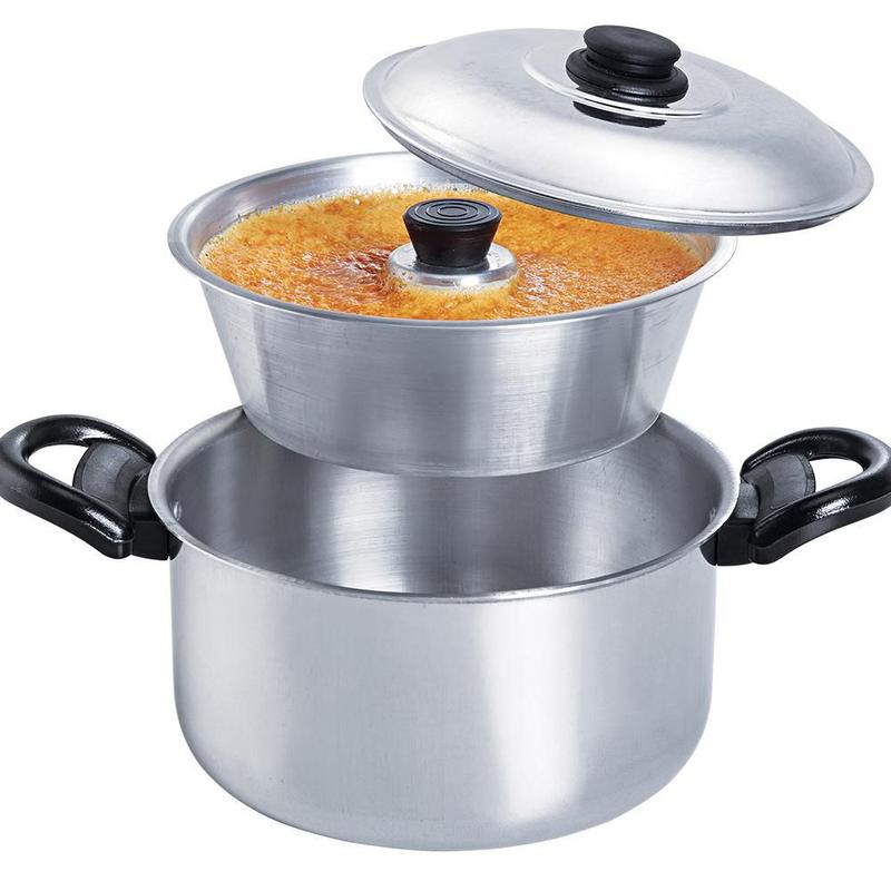 Panela Forma De Pudim Bolo Banho Maria 18cm Alumínio Polido - Conte ...