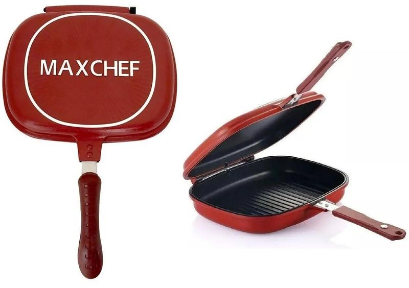 Panela Frigideira Dupla Multiuso Antiaderente Maxchef - Frigideira ...