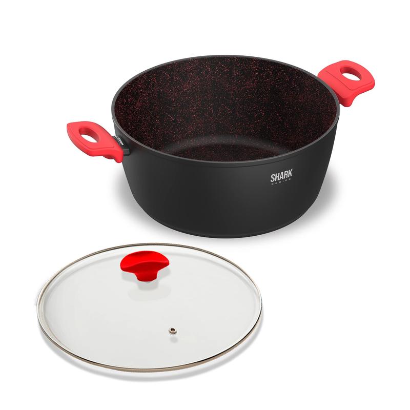 Panela iChef Home Family Size e Tampa de Vidro 28Cm Vermelha - Panelas ...