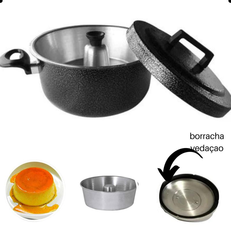 Panela Pudinzeira De Pressão Para Pudim 3,70 L + Forma + Nf - Laredu ...