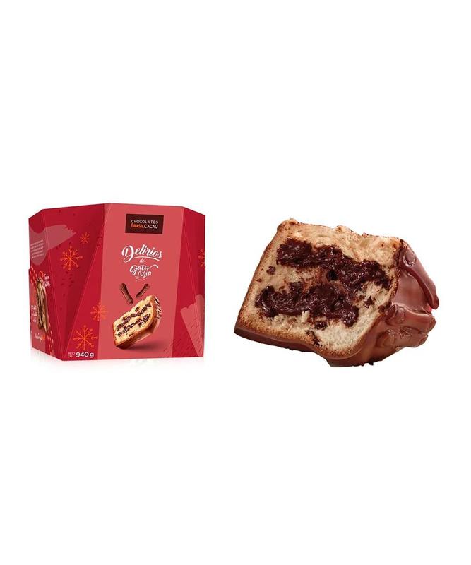 Panettone Brasil Cacau Delírios de Gato Mia 940G - Panetone - Magazine ...