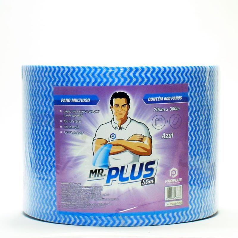 Pano Multiuso Mr. Plus Slim Rolo 20cmx300m - Pano - Magazine Luiza