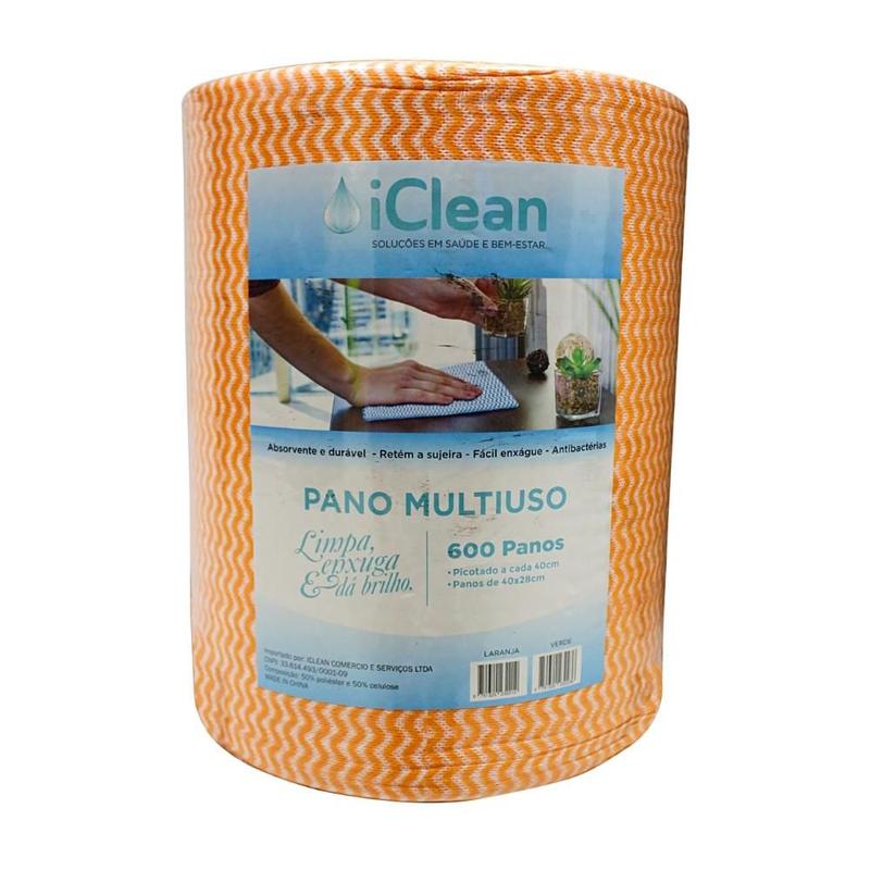 Pano multiuso perfex 28cm x 40cm x 240 600 panos laranja - iclean ...