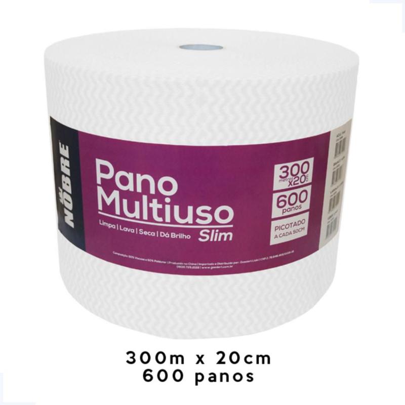 Pano perfex multiuso limpeza branco rolo 300m picotado nobre - Pano ...