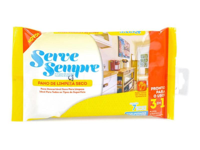 Pano Reutilizável Multiuso De Limpeza - Serve Sempre - Pano - Magazine ...
