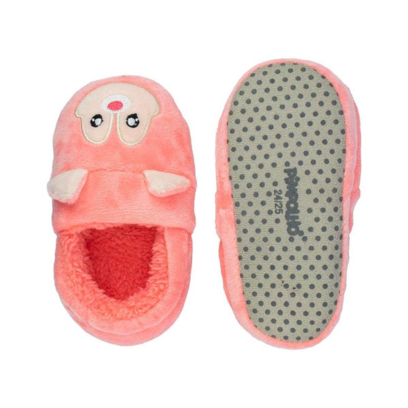 Pantufa Antiderrapante Infantil Feminina Animal Esquilo Tam. 22/23 ...