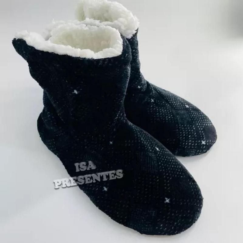 Pantufa Masculina Sapato Forrado Térmico Solado Antiderrapante - HR ...