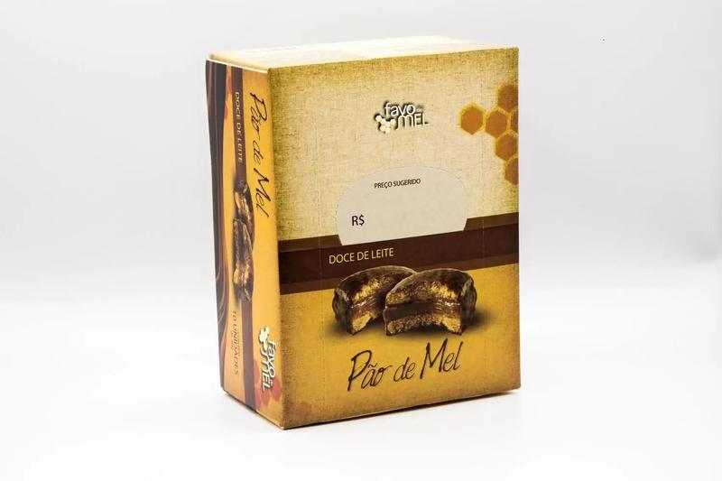 Pão de Mel com Recheio de Doce de Leite - 500G - Favo de Mel - Pão de ...