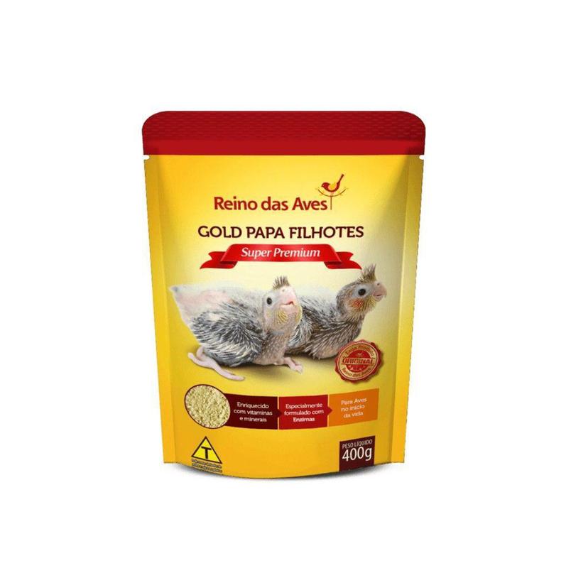 Papa Para Filhotes Gold 400gr Reino das Aves - Outros Pets - Magazine Luiza