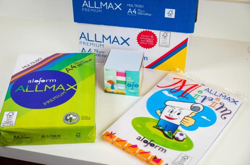 Papel A4 75g/m2 Allmax Premium Branco 210X297 PCT com 500 Folhas com 5 ...