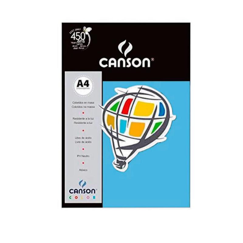 Papel A4 Canson Color Plus 180G ul Royal 10 Folhas - Papéis - Magazine Luiza
