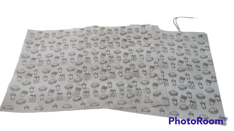 Papel Acoplado 28x40cm Embalagem HAMBURGUER Lanche Frius 500un - SAMPEL ...