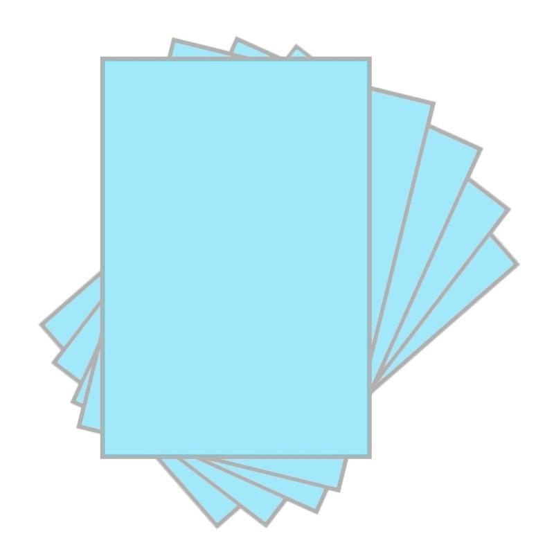 Papel Cartolina 120g Azul - 100 Unidades - SAO DOMINGOS - Cartolina ...