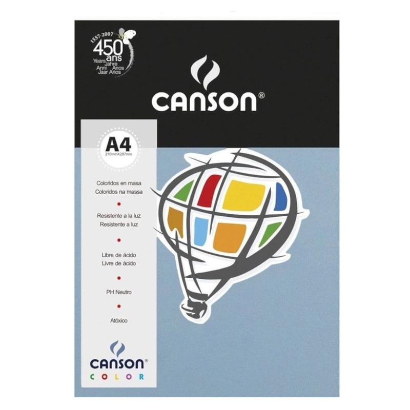 Papel Color Plus A4 Canson 180g 10 Folhas Azul Claro - Papéis ...