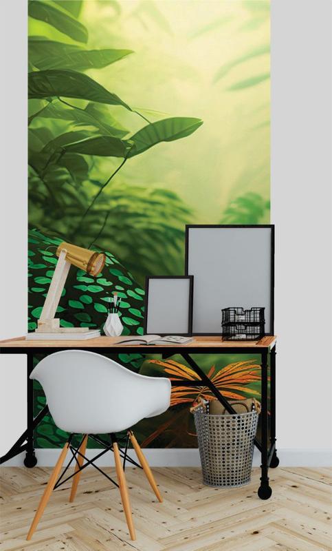 Papel de Parede 3D Painel 1M Folha Floresta Tropical Vivo Jadim ...