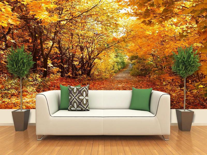 Papel De Parede 3D Paisagens Florestas 0010 (3.0M X 2.0M) - Paredes ...