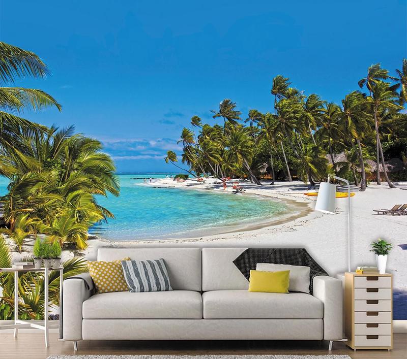Papel De Parede 3D Paisagens Praia 0010 (3M X 3M) - Paredes Decoradas ...