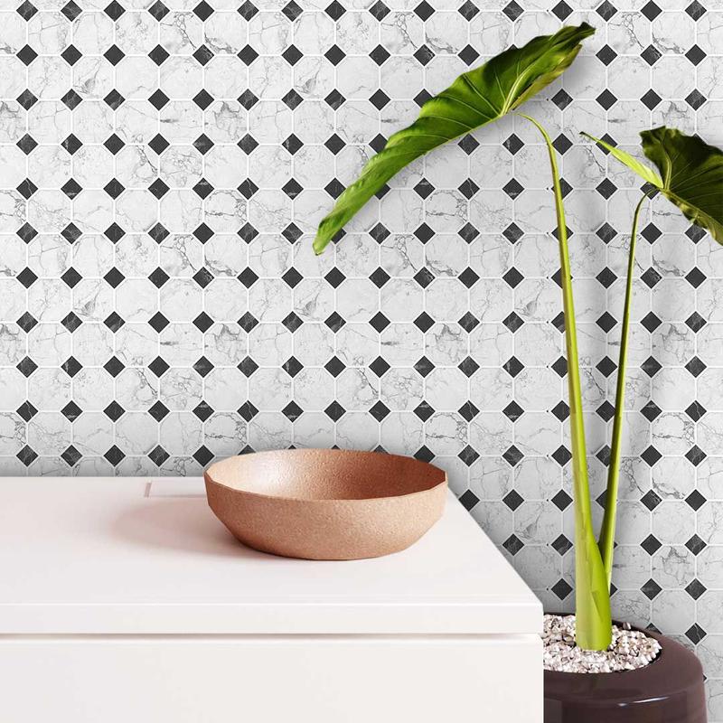 Papel De Parede Adesivo Modelo Pedras Sala Geométrico 3M - Hesso Decor - Papel de Parede ...