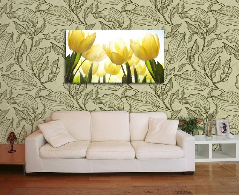 Papel De Parede Adesivo Para Sala Floral 0054 - 3m x 59cm - Paredes ...