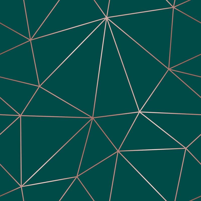 Papel de Parede Adesivo Verde-Mar Triangular Rosé Sala 18m - Colaí - Papel de Parede - Magazine ...